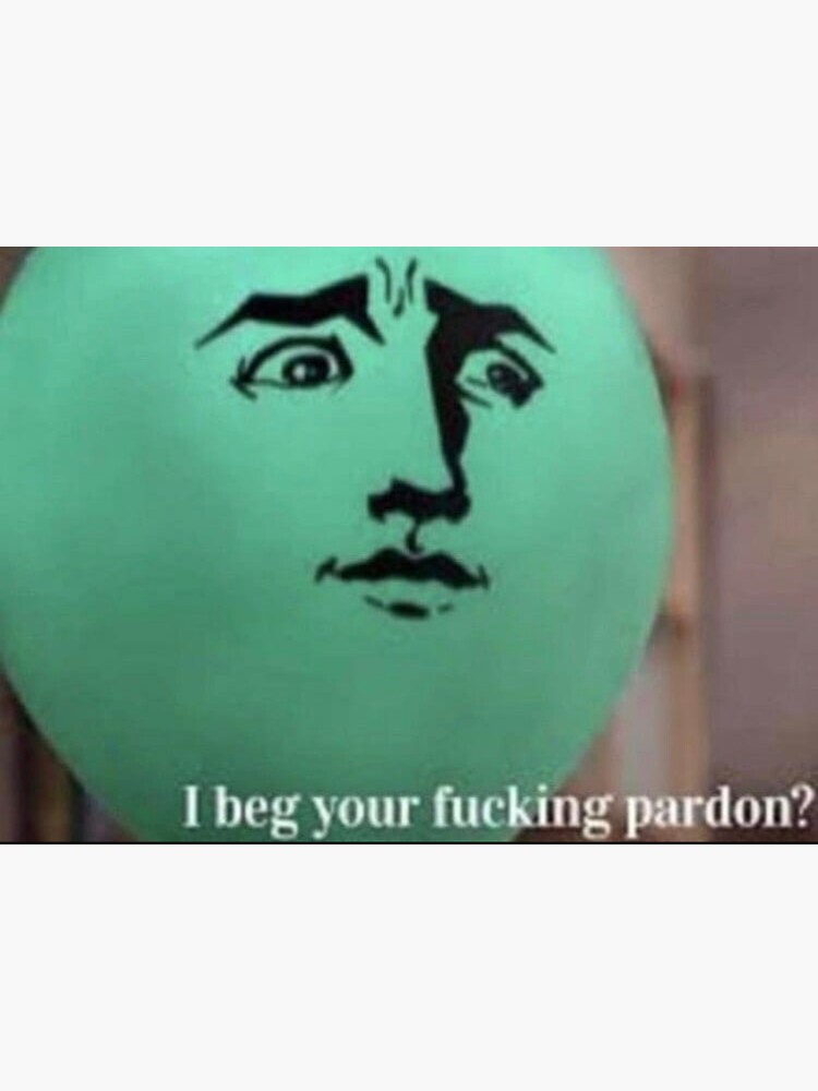 "Confused Green balloon face meme" Sticker for Sale by adam-abbas16 ...