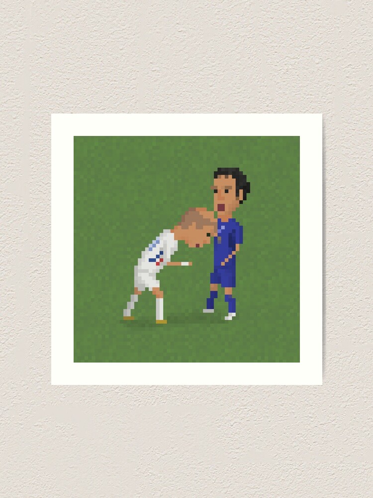 "Headbutt" Art Print by 8bitfootball | Redbubble