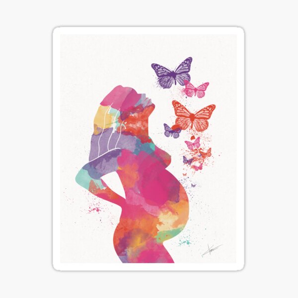 "Fluttering" Sticker for Sale by KariTurnerArt | Redbubble