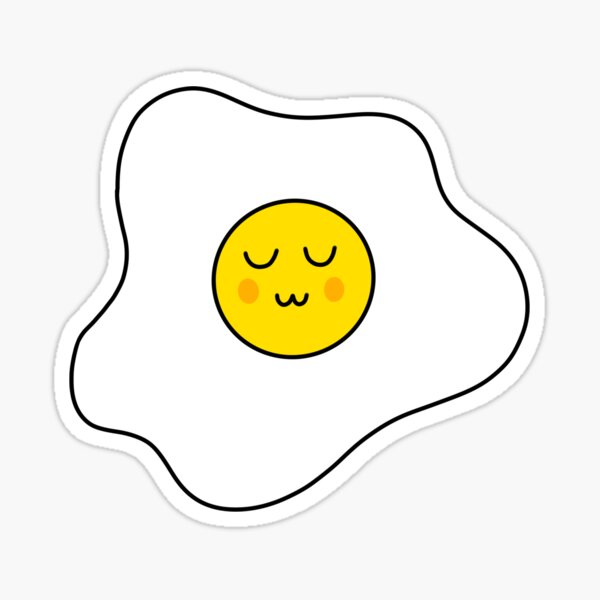 "Cute egg sticker" Sticker for Sale by Giorgiasstore | Redbubble