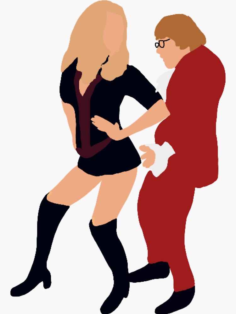 "austin powers sticker " Sticker for Sale by Patmackriel70 | Redbubble