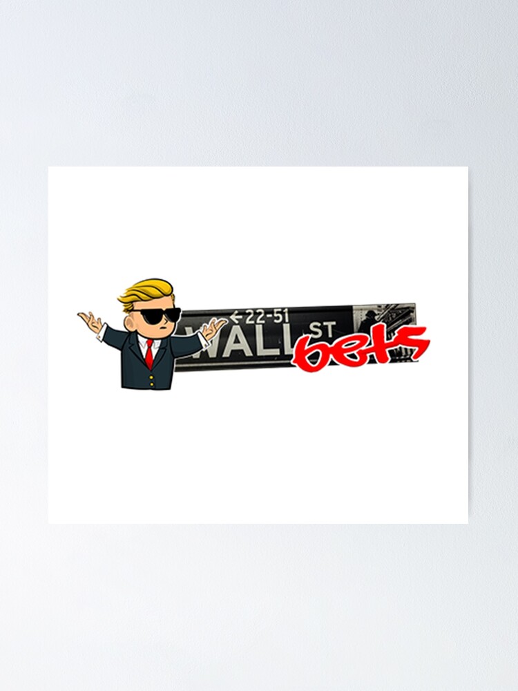 "WallStreetBets Logo Guy" Poster for Sale by Loremaster19 | Redbubble