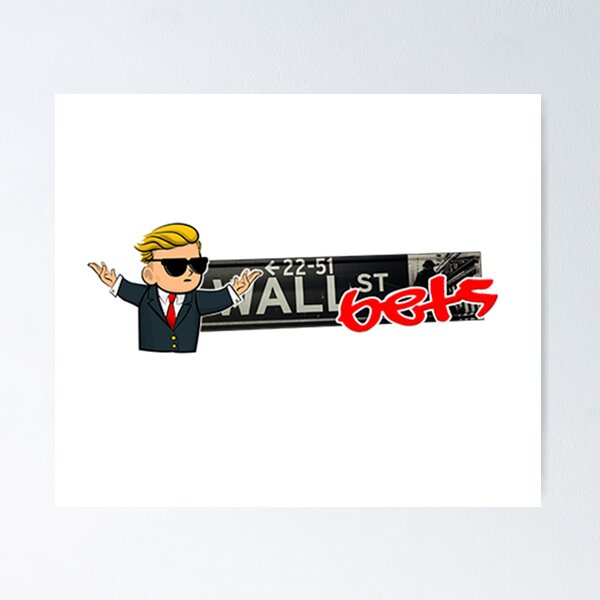 "WallStreetBets Logo Guy" Poster for Sale by Loremaster19 | Redbubble