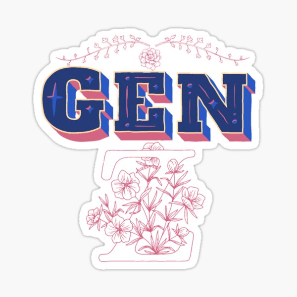 "Gen Z" Sticker by icy2wisey | Redbubble