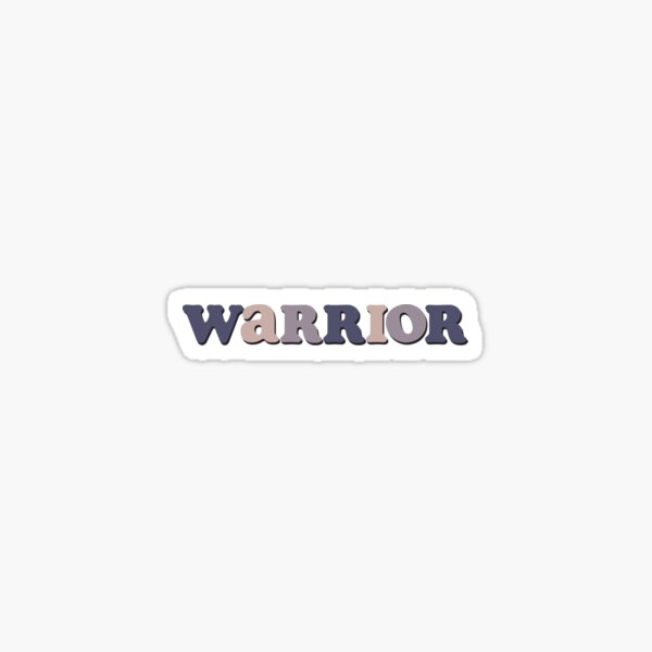 "Warrior" Sticker for Sale by vbsartwork | Redbubble