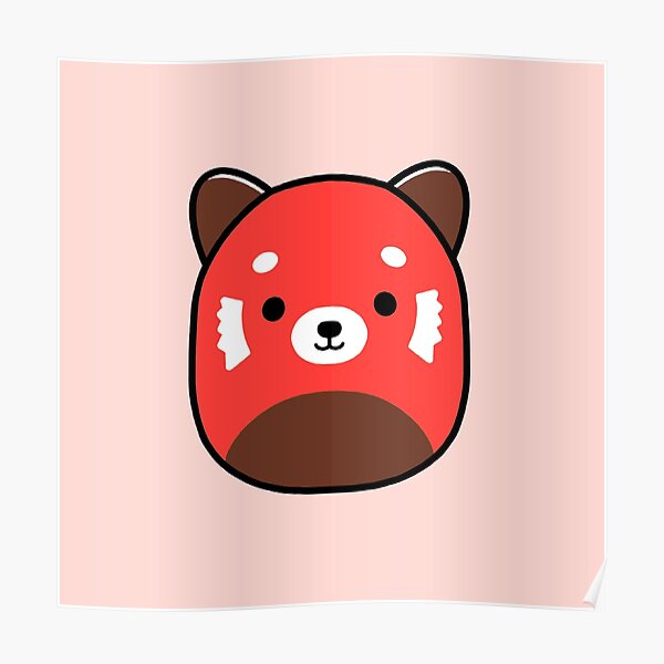 "Red Panda Squishmallow" Poster by SquishmallowArt | Redbubble