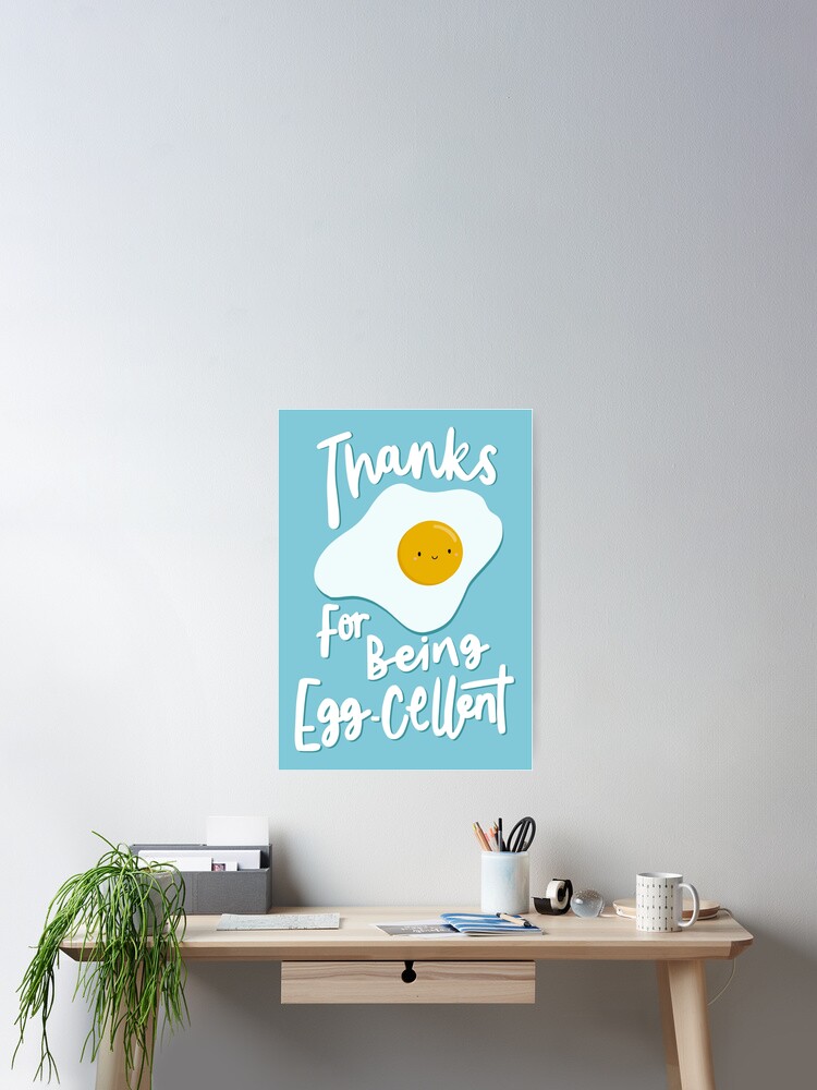 "Funny Thank You Card- Punny card- Thank you for being Egg-cellent ...