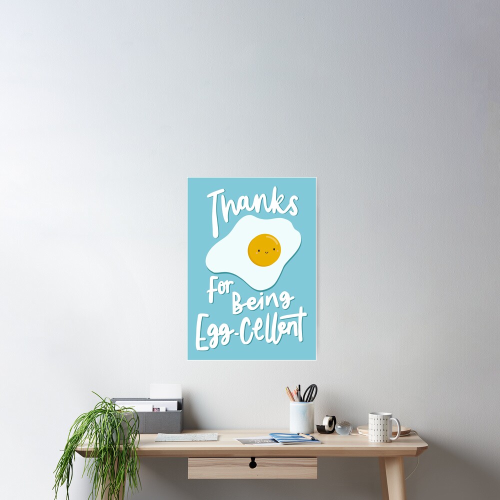 "Funny Thank You Card- Punny card- Thank you for being Egg-cellent ...