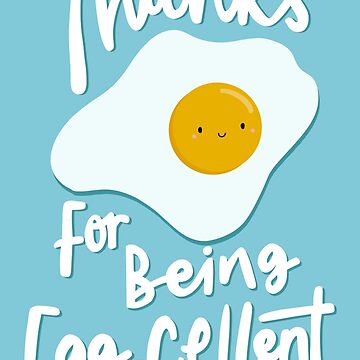 "Funny Thank You Card- Punny card- Thank you for being Egg-cellent ...