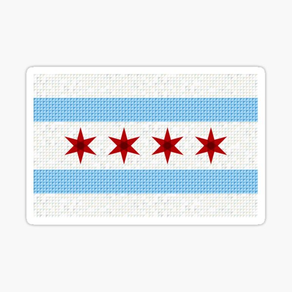 "Chicago Flag" Sticker by fimbisdesigns | Redbubble