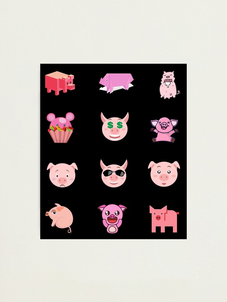"National Pig Day Sticker Pack " Photographic Print by Tatt-Hooligans ...