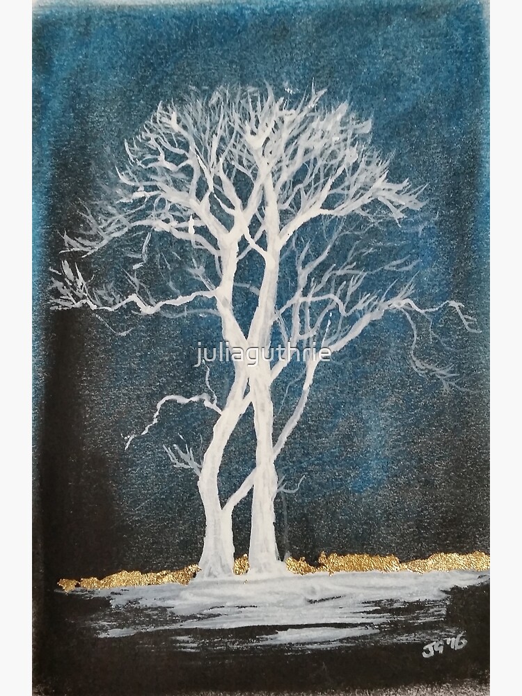 "The white tree - Green version" Poster for Sale by juliaguthrie ...