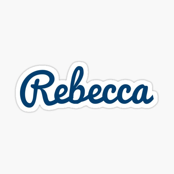 "Rebecca" Sticker for Sale by ampp | Redbubble