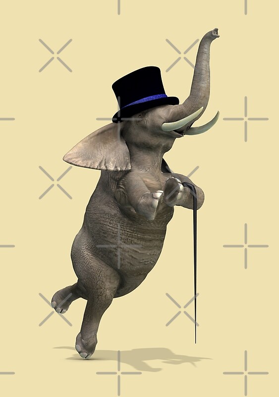 "Tap Dancing Elephant" by Mythos57 | Redbubble