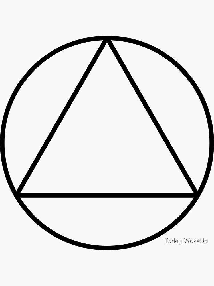 "AA Triangle Recovery Symbol" Sticker for Sale by TodayIWokeUp | Redbubble