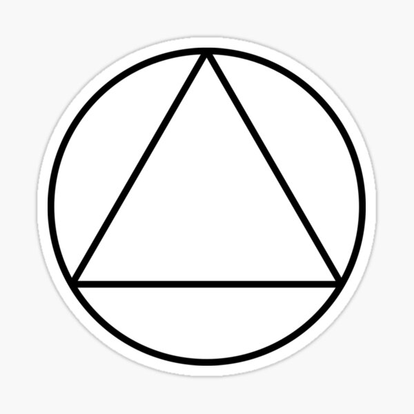 "AA Triangle Recovery Symbol" Sticker for Sale by TodayIWokeUp | Redbubble