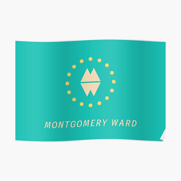 "Vintage 1960s Montgomery Ward Logo" Poster for Sale by turboglyde ...