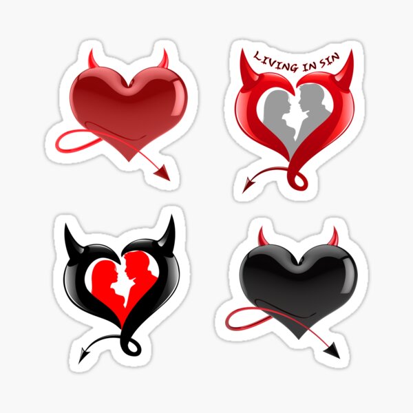 "Living in Sin" Sticker for Sale by DorothyB | Redbubble