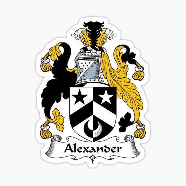 "Alexander Coat of Arms / Alexander Family Crest" Sticker for Sale by ...