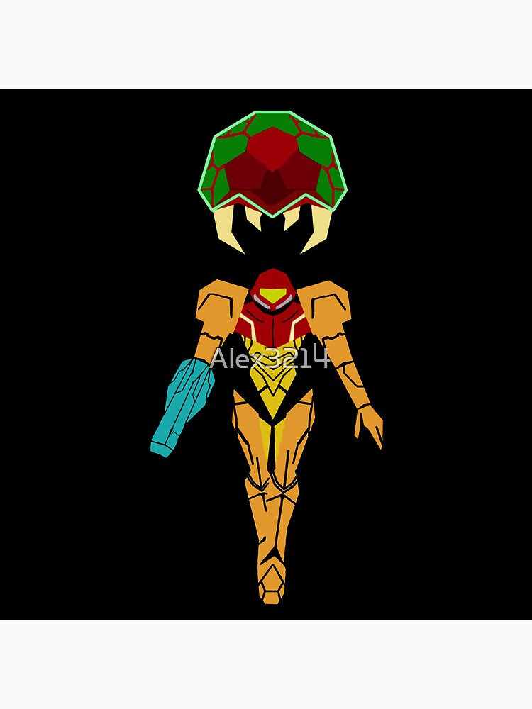 "Colorful Cybernetic Suit Samus Aran from Metroid" Sticker for Sale by ...