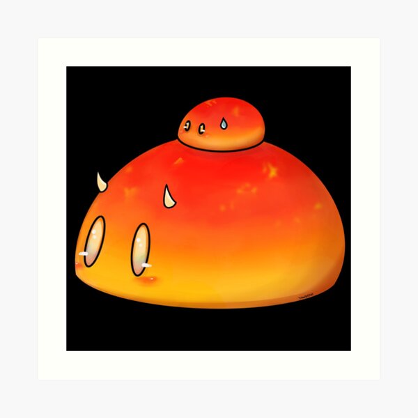 "Genshin Impact Cute Pyro Slime" Art Print by TunafishArt | Redbubble