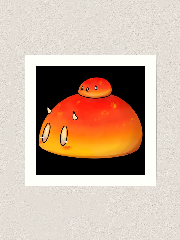 "Genshin Impact Cute Pyro Slime" Art Print by TunafishArt | Redbubble