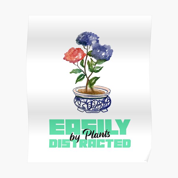 "Distracted By Plants - Watercolor Roses" Poster for Sale by Bliss-Mode ...