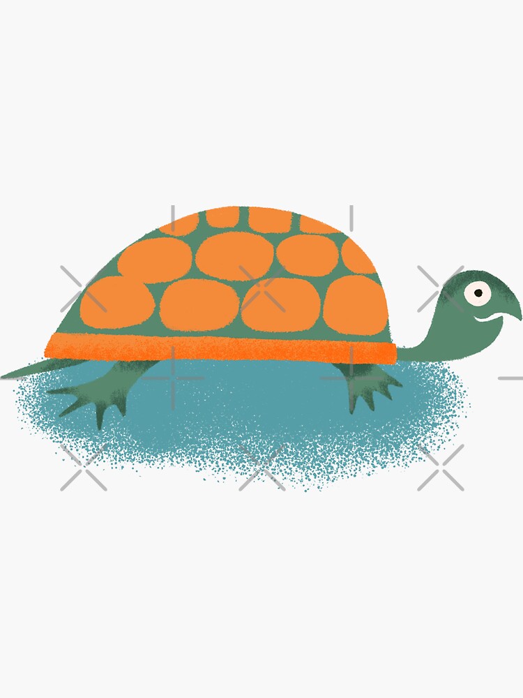 "Todd the turtle" Sticker for Sale by learningkiddos | Redbubble
