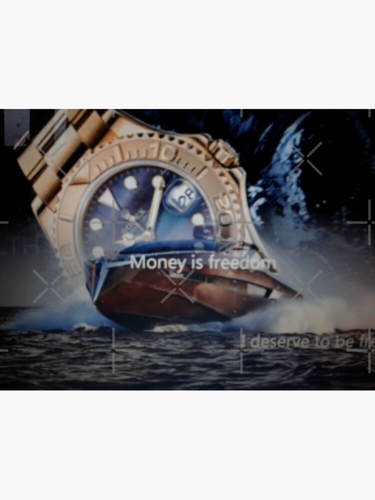 "Money is freedom. " Sticker for Sale by lanthi | Redbubble