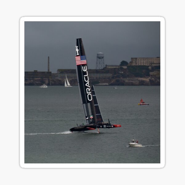 "Oracle Team USA | Supercharged | Alcatraz" Sticker by HanieBCreations ...