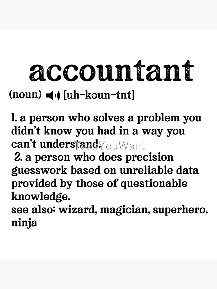 "Accountant Definition; See also: Wizard, Magician, Superhero, Ninja ...