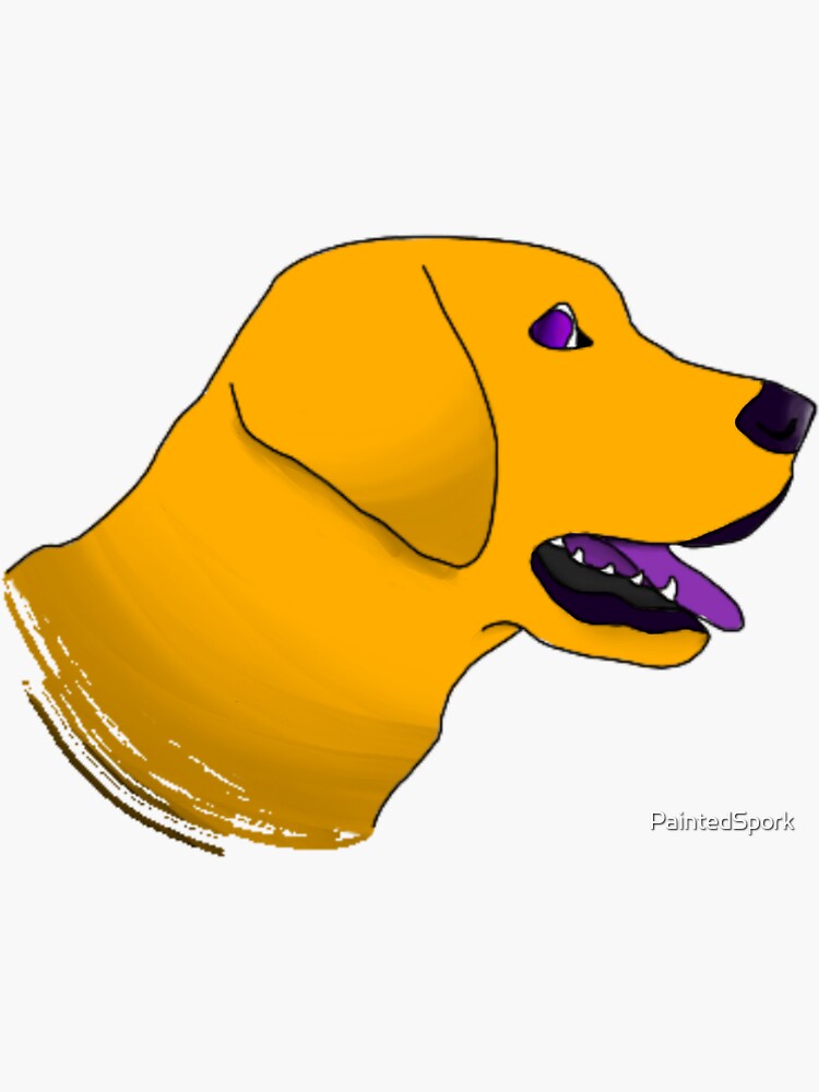 "Non-binary dog" Sticker by PaintedSpork | Redbubble