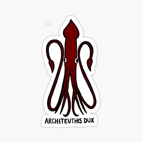 "Giant Squid (Architeuthis dux)" Sticker for Sale by alogism | Redbubble
