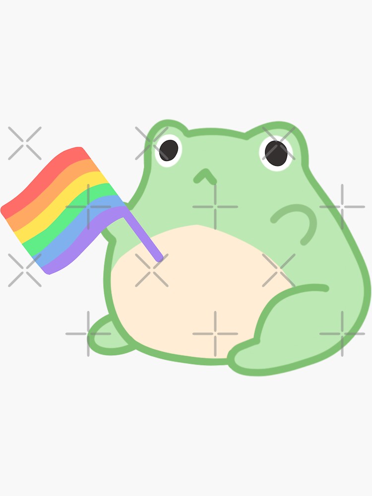 "LGBTQ+ Rights Frog" Sticker for Sale by Taya's Studio | Redbubble