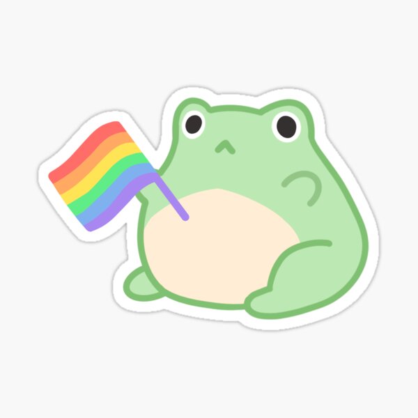 "LGBTQ+ Rights Frog" Sticker for Sale by Taya's Studio | Redbubble