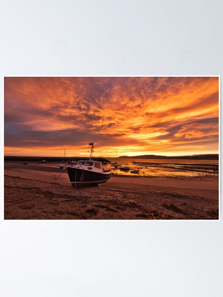 ". Midwinter sunrise Rhos On Sea" Poster for Sale by rockysmat | Redbubble
