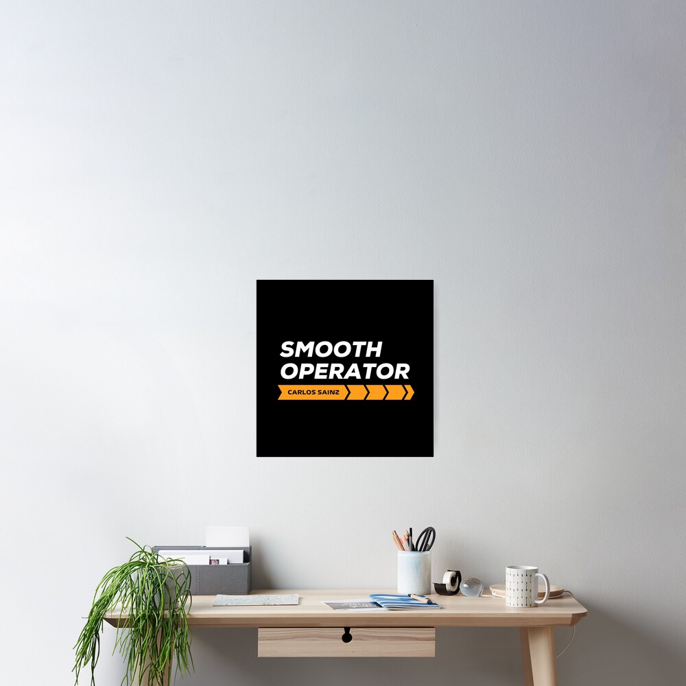 "Smooth Operator (Carlos Sainz)" Poster for Sale by supercar1 | Redbubble