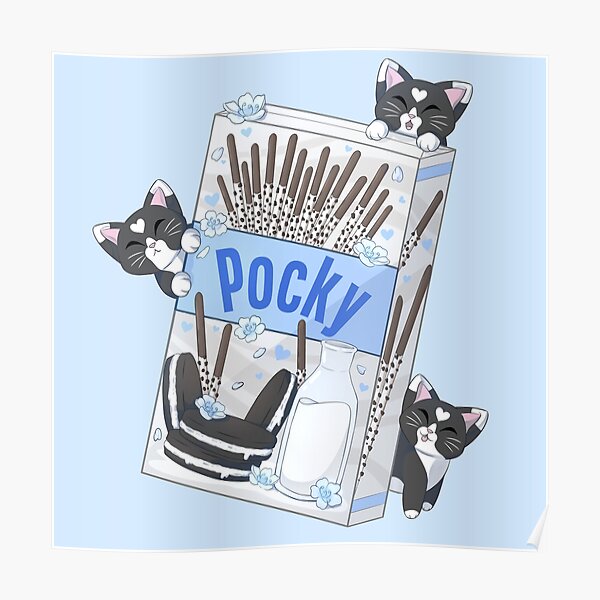 "Cookies n’ Cream Pocky" Poster for Sale by averiillustrate | Redbubble