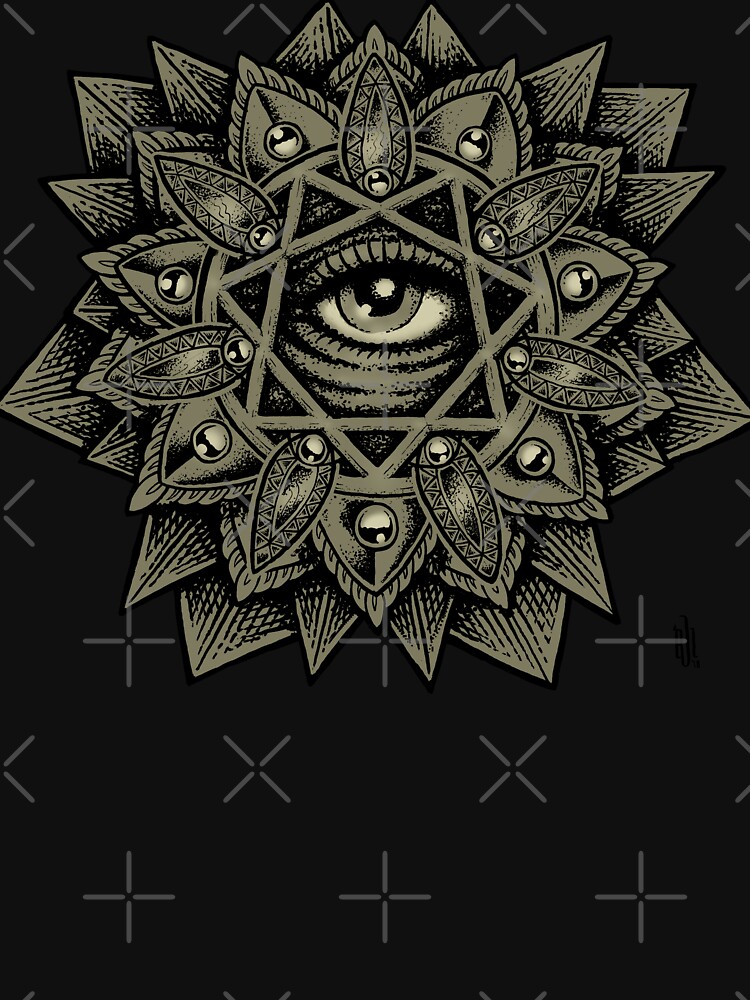 "Seven Rays Eye" T-shirt for Sale by RobertoJL | Redbubble | seven t ...