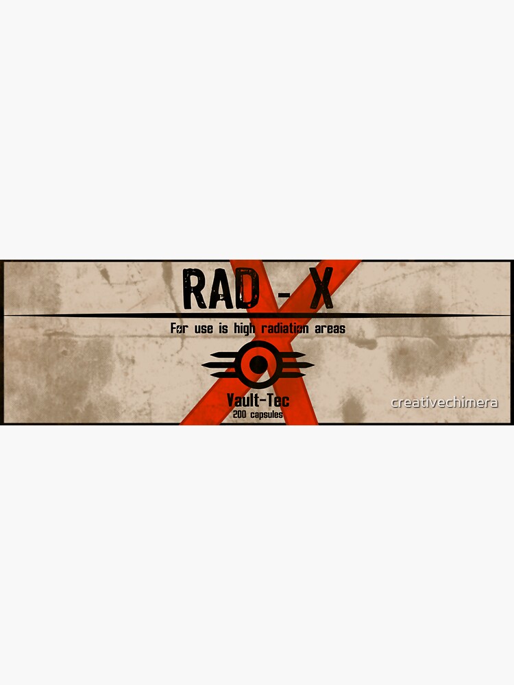 Pegatina «Rad x para todas sus necesidades de radiación» de ...