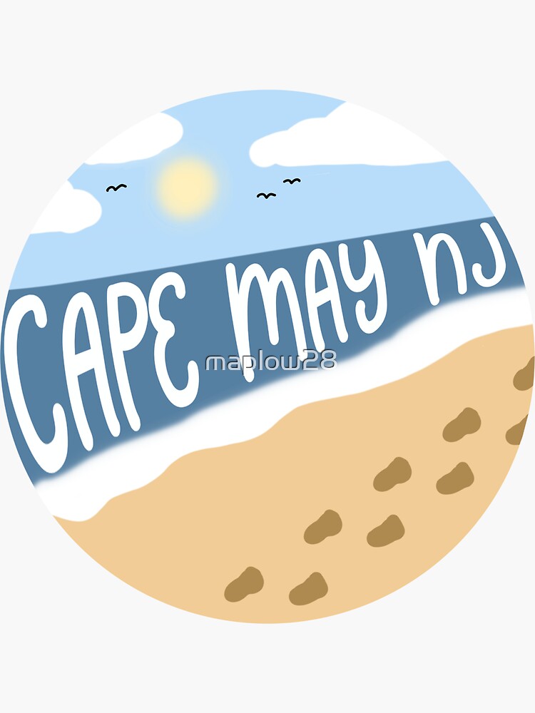 "cape may " Sticker for Sale by maplow28 | Redbubble