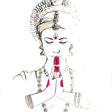 "Indian Namaste" Art Board Print for Sale by ESDT | Redbubble