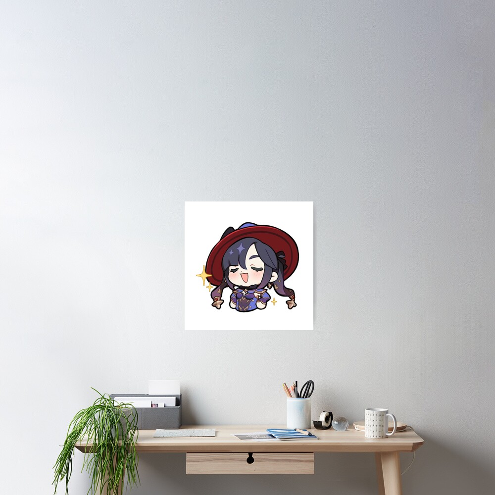 "Kawaii Mona Sticker :)" Poster by mikasasshop | Redbubble