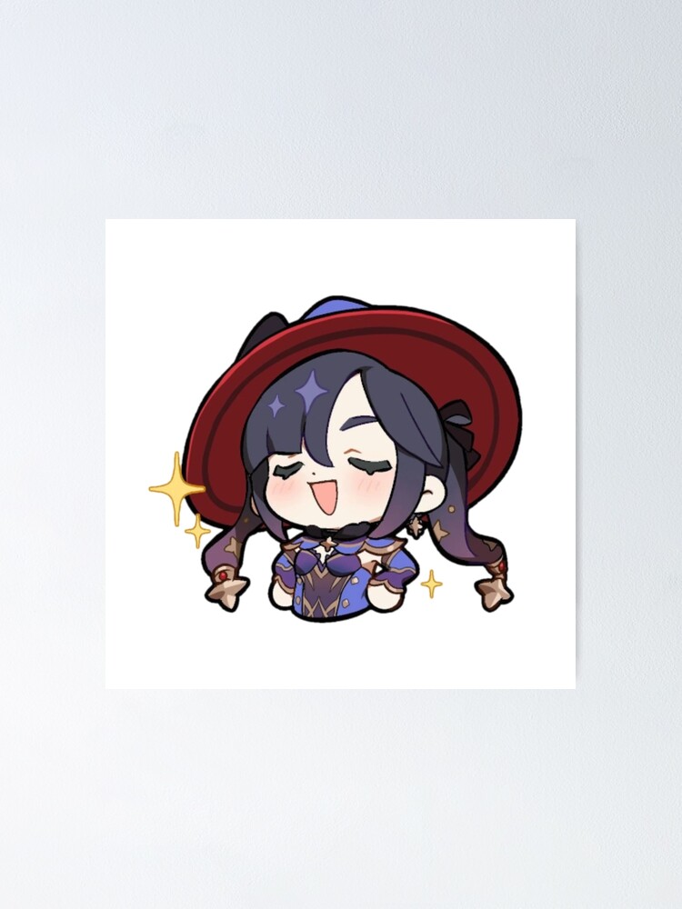 "Kawaii Mona Sticker :)" Poster by mikasasshop | Redbubble