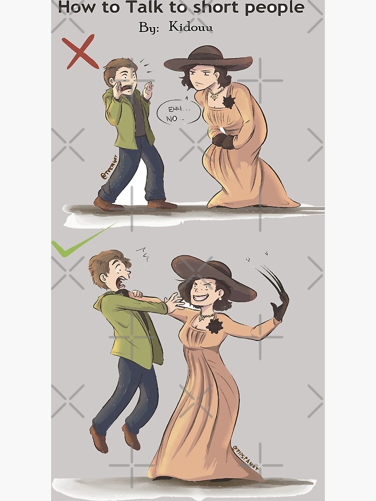 "Lady Dimitrescu RE8 memes" Poster for Sale by Kidouu | Redbubble