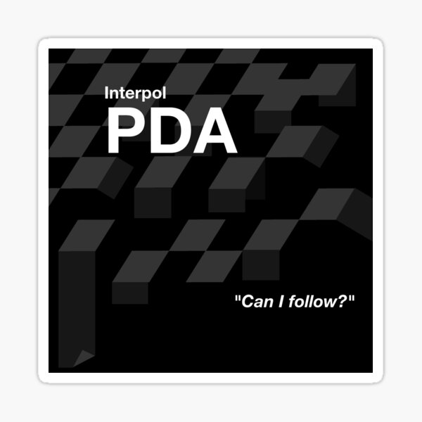 "Interpol - PDA" Sticker for Sale by leiftheerikson | Redbubble