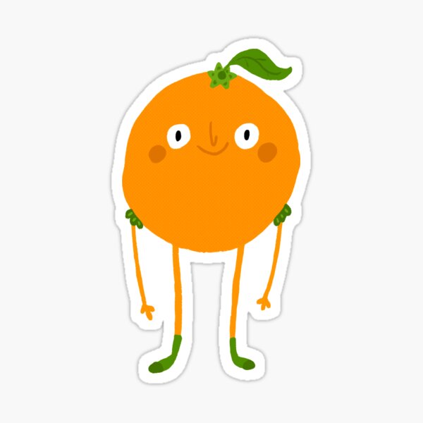 "Orange man " Sticker for Sale by Runny-Honey | Redbubble