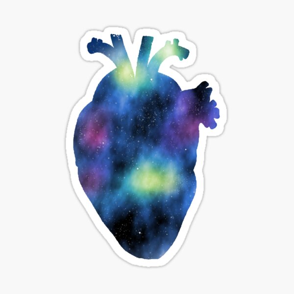 "galaxy heart" Sticker for Sale by immunetogravity | Redbubble