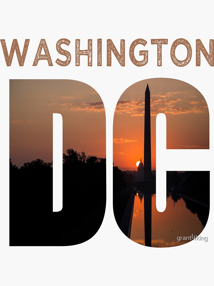 "Washington DC Monument Skyline Art Vacation Souvenir Gift graphic ...