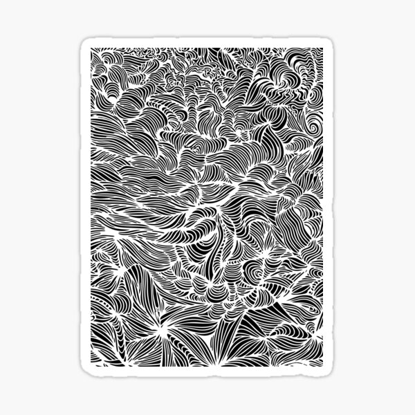 "Vortex zentangle" Sticker by Manikono | Redbubble